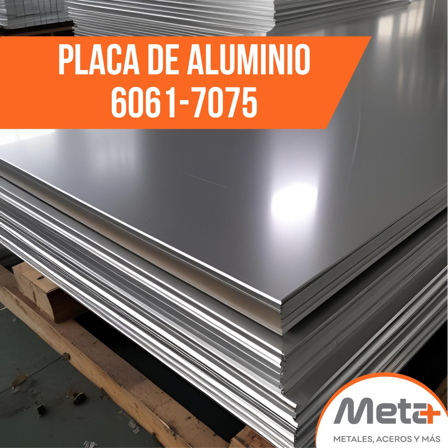 Placa de aluminio aleaciones 1100, 3003, 6061 T-6, 7075 T-6